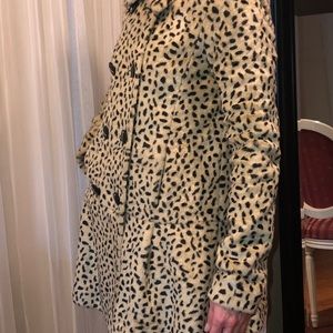 Free People | Jackets & Coats | Free People Faux Fur Leopard Print ...